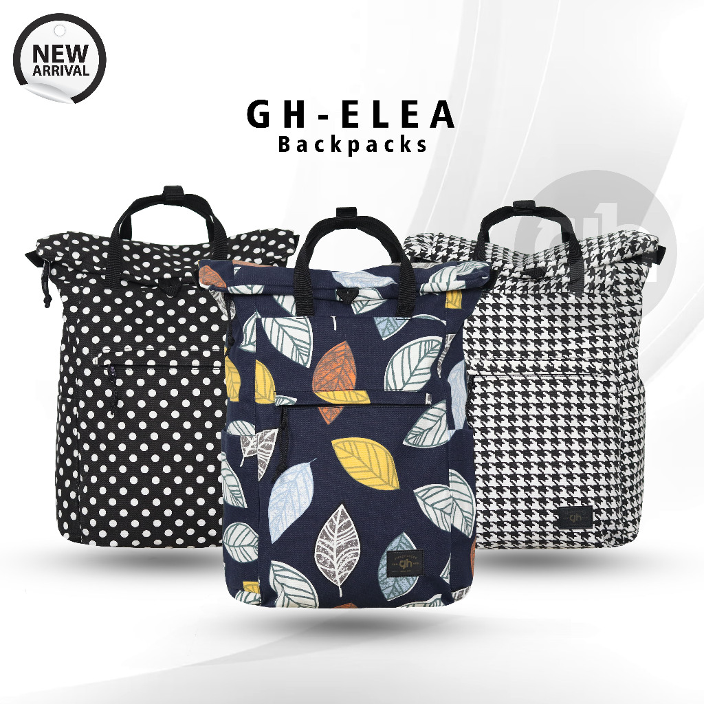 Jual GH-Bag Tas Ransel Wanita Tas Kuliah Sekolah Tas Laptop ELEA Full ...