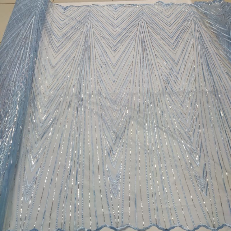 Jual PUSAT TEXTILE - Bahan Kain Tille Piramid full Payet || Bahan ...
