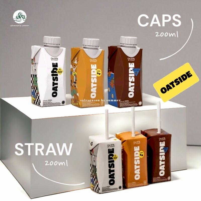 Jual OATSIDE Mini 200ml | Oat Milk | Barista Blend - Chocolate - Coffee ...