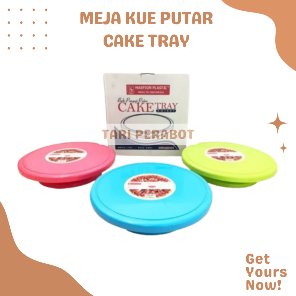 Jual PAKET Cake Tray Rotary Maspion BB051 Meja Tatakan Putar Penghias ...