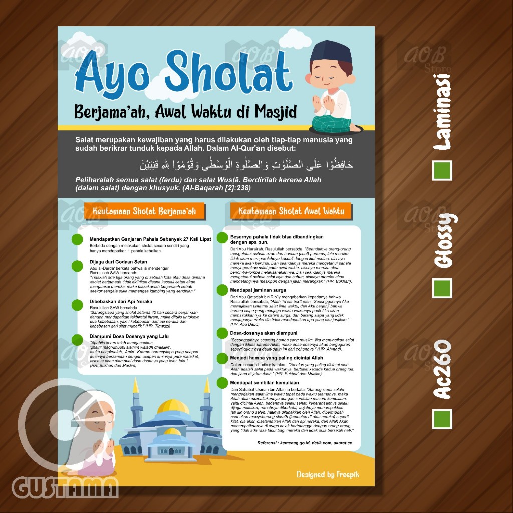 Jual Poster Ayo Sholat, Poster Ramadhan Islami Laminasi A3 | Shopee ...