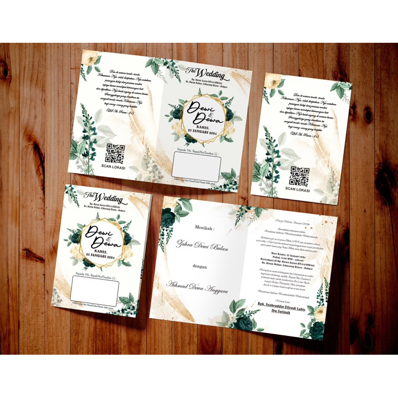 Jual Undangan Bagus Undangan Pernikahan Ngunduh Mantu Khitanan Bonus ...