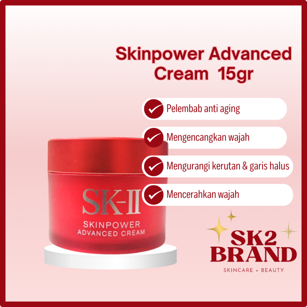Jual SKII SK-II SK2 Skinpower Advanced Cream 15gr - Skin Power Pelembab ...