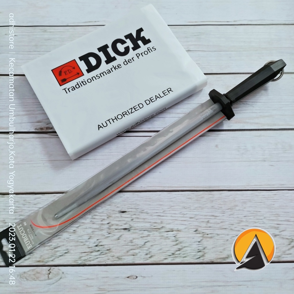 Jual sharpening steel pengasah pisau f. dick original germany euro cut ...