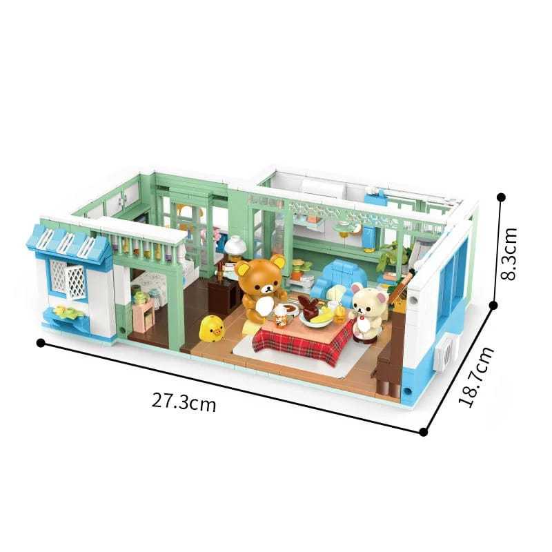 Jual INBRIXX Rumah Kucing Lucu Anime Street View Cute Cat Building ...