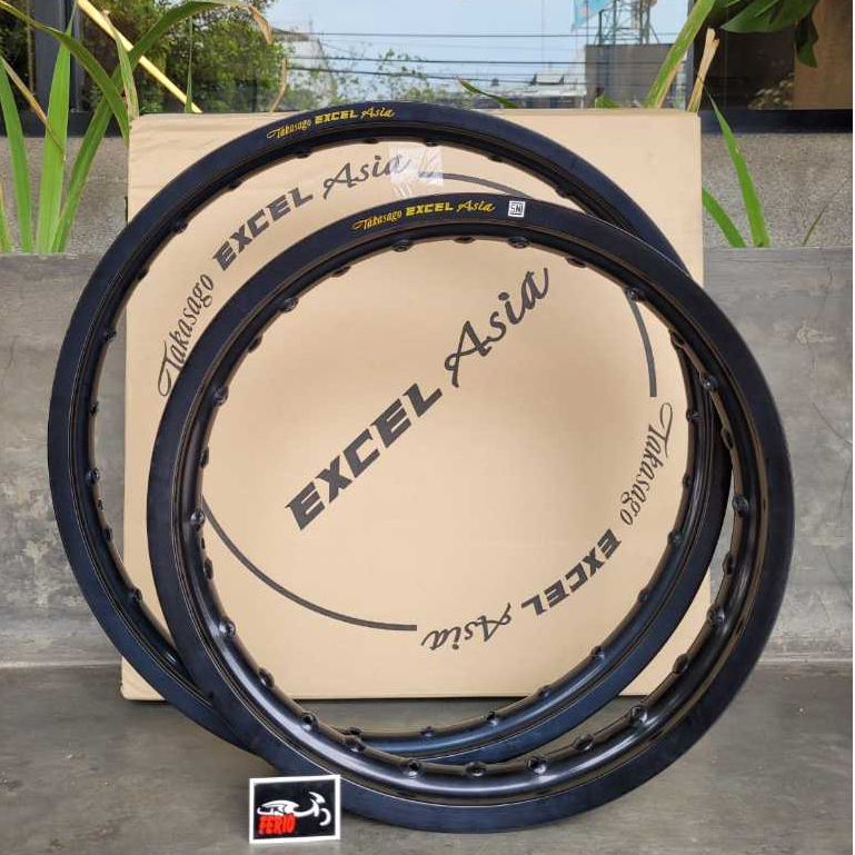Jual Velg Takasago Excel Asia Ring 16 17 19 Hitam Lubang 28 Uk 185 160 ...