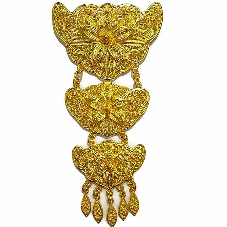 Jual Bros Kebaya Kutubaru Gold | Bros Kutubaru Panjang 3 Susun Polos ...