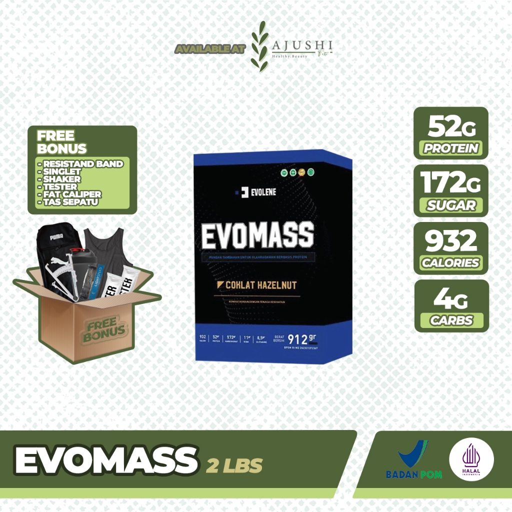 Jual Evolene Evomass Gainer 2 Lbs (Weight Gainer) | Shopee Indonesia