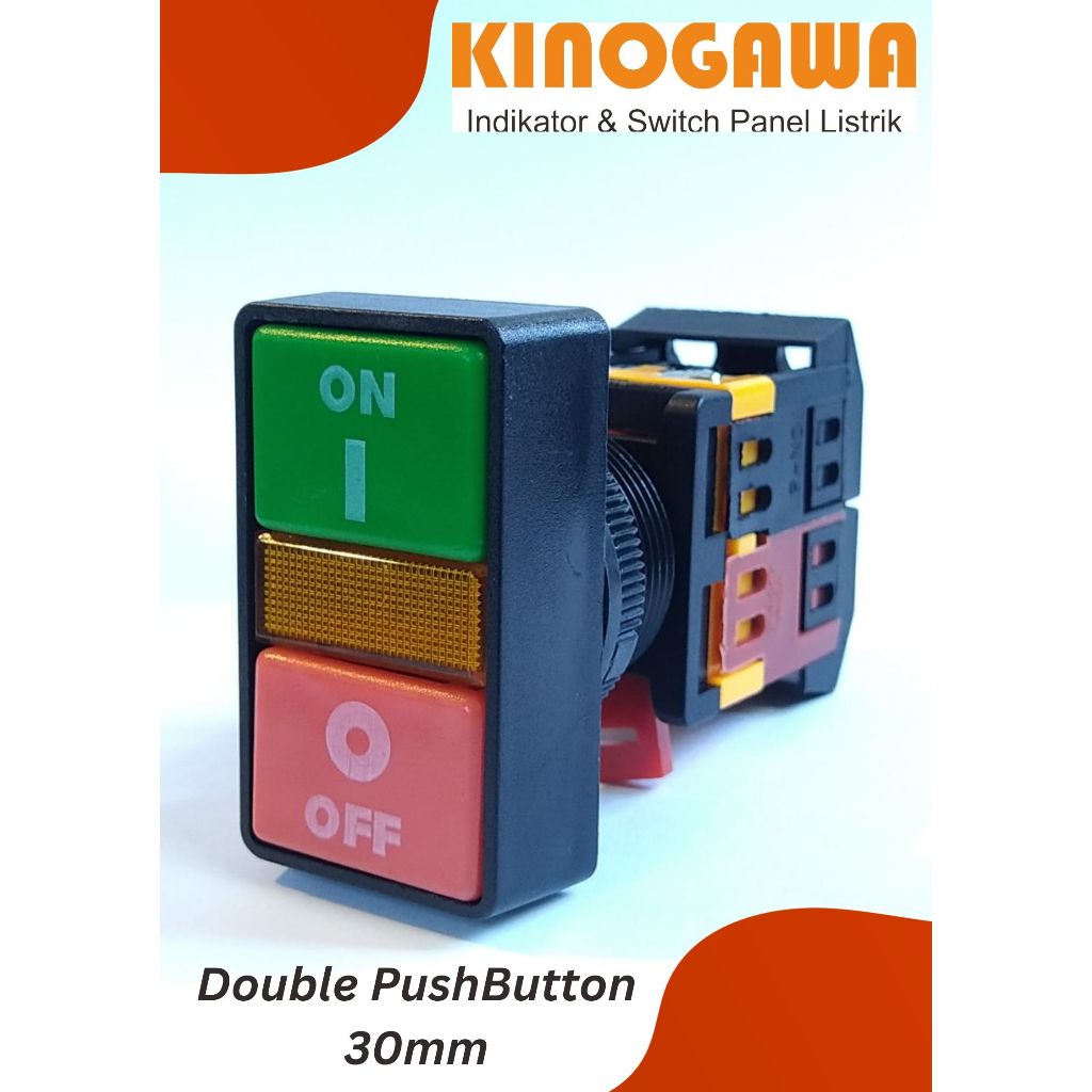 Jual Double Push button 30mm ON OFF - Tombol ON OFF 30mm | Shopee Indonesia