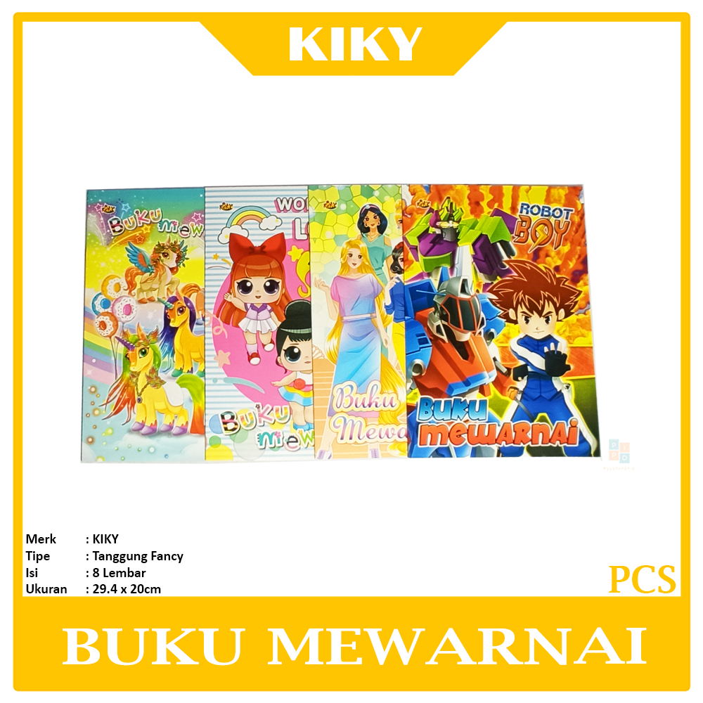 Jual KIKY - Buku Bergambar Mewarnai Tanggung fancy - Pcs | Shopee Indonesia