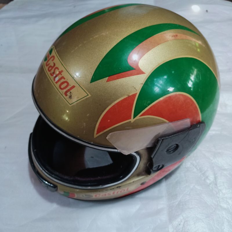 Jual helm helmet helem full face Castrol lawas jadul vintage klasik cat ...