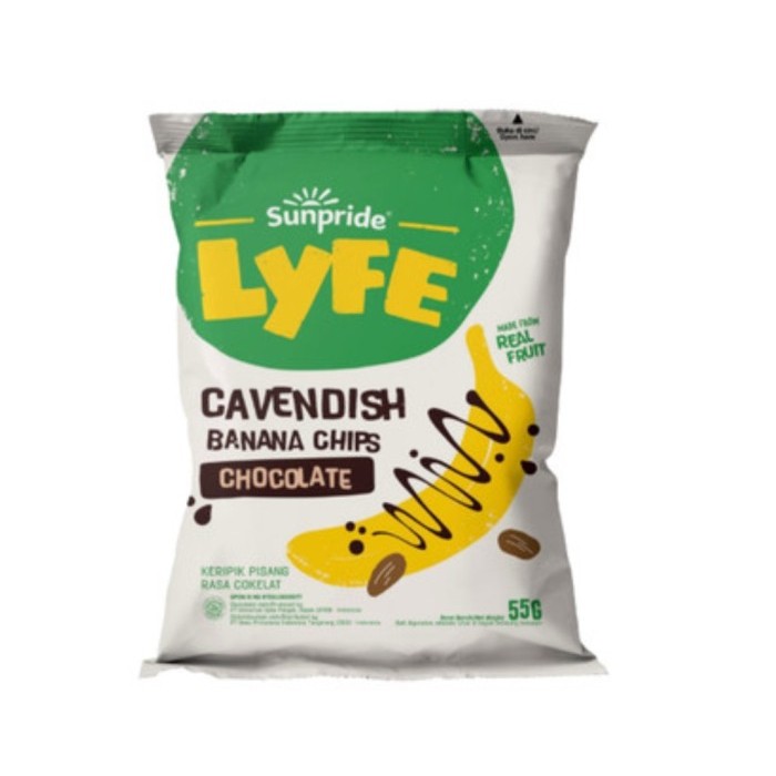 Jual Sunpride Keripik Pisang Lyfe Banana Chips 55 gram | Shopee Indonesia