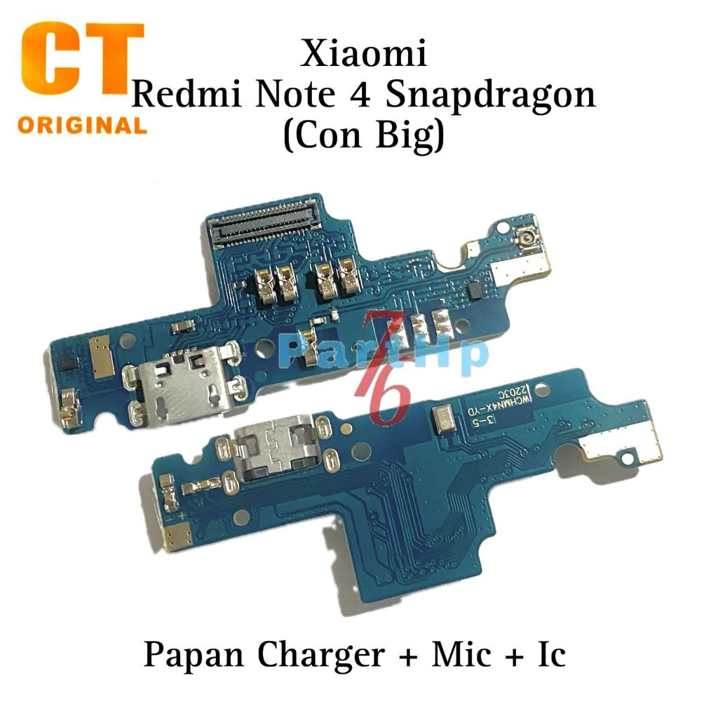 Jual Original CT Ada IC - Papan Konektor Charger + MIC Redmi Note 4 Snapdragon Soket Lebar (BACA ...