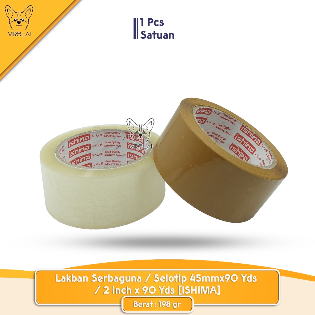 Jual Lakban serbaguna / Selotip 45mm x 90 yards / 2 inch x 90 yds ...