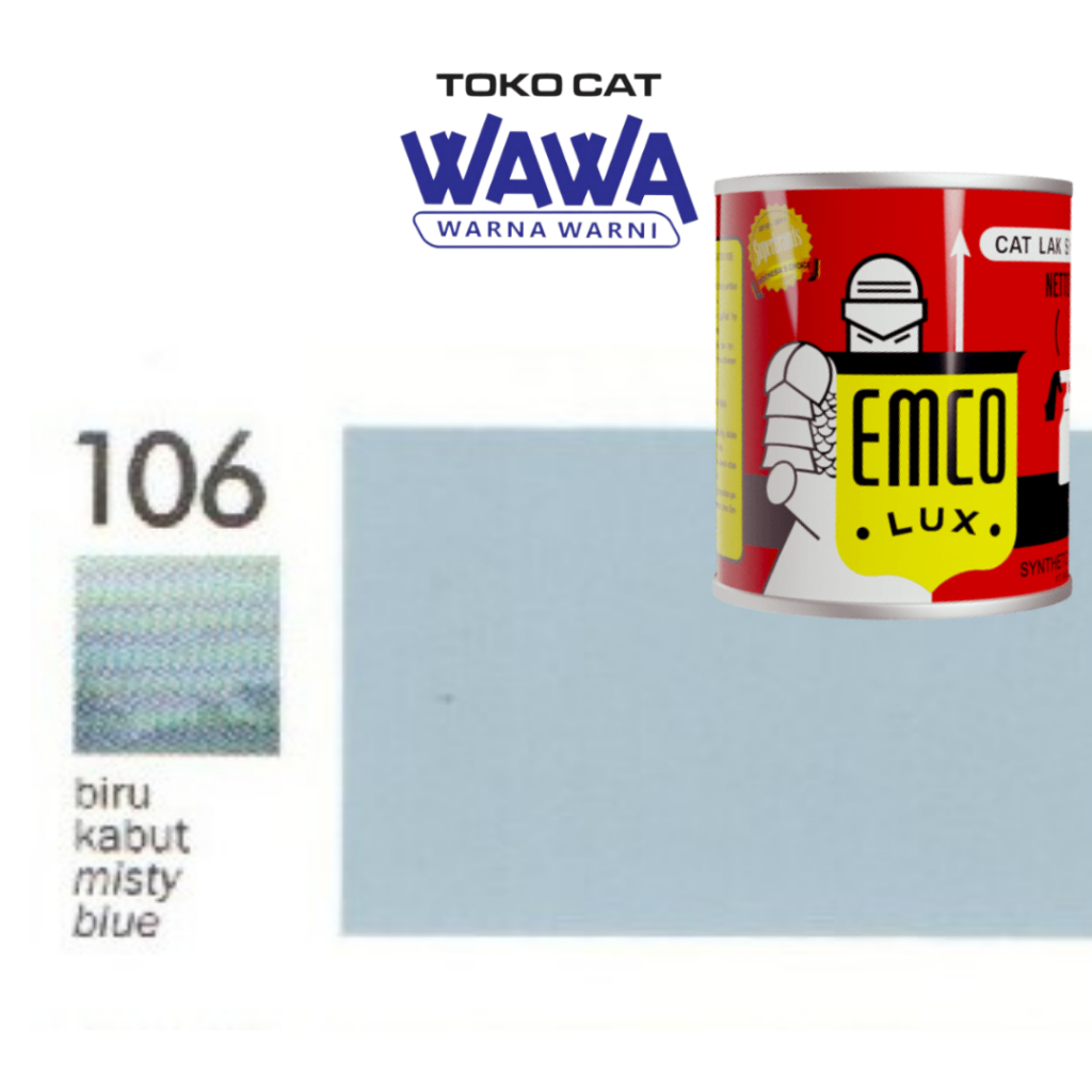Jual Emco Lux cat kayu dan besi sintetis BIRU KABUT 106_ 1kg | Shopee Indonesia