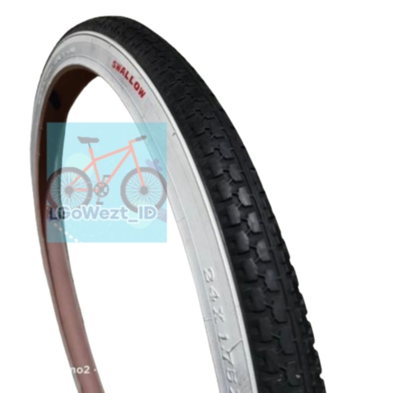 Jual Ban Luar Sepeda Ukuran 24 x 1.75 SWALLOW Deli Tire Hitam Putih S-141 Mini MTB Gunung | High ...