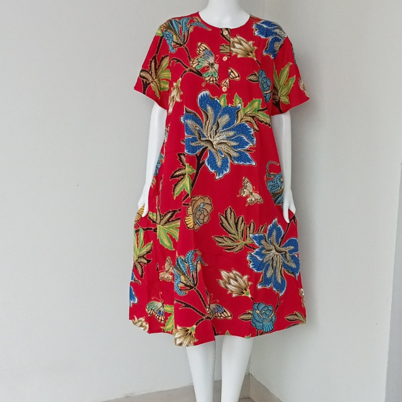 Jual MOTIF TERBARU |Daster Kencana Ungu Busui Model DS 08 Label Biru ...