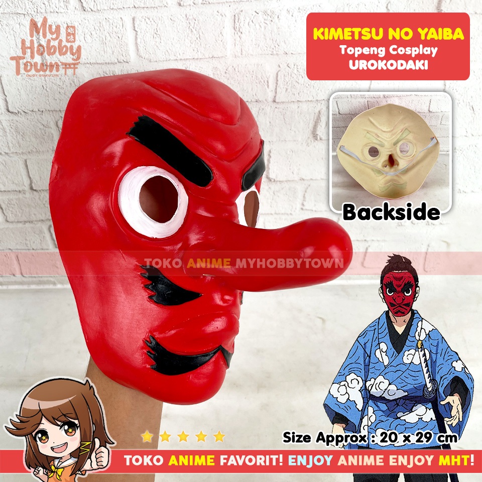 Jual Topeng Anime Cosplay Demon Slayer Kimetsu no Yaiba Urokodaki ...