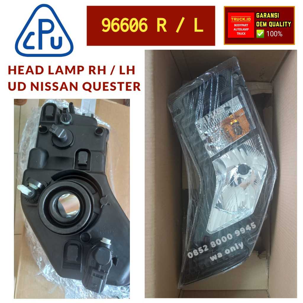 Jual HEADLAMP ASSY LAMPU DEPAN HEAD LAMP NISSAN QUESTER RH/LH *original ...