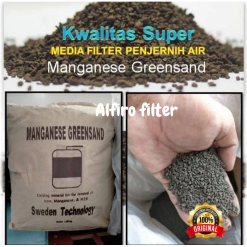 Jual MANGANESE GREENSAND MEDIA FILTER AIR | Shopee Indonesia