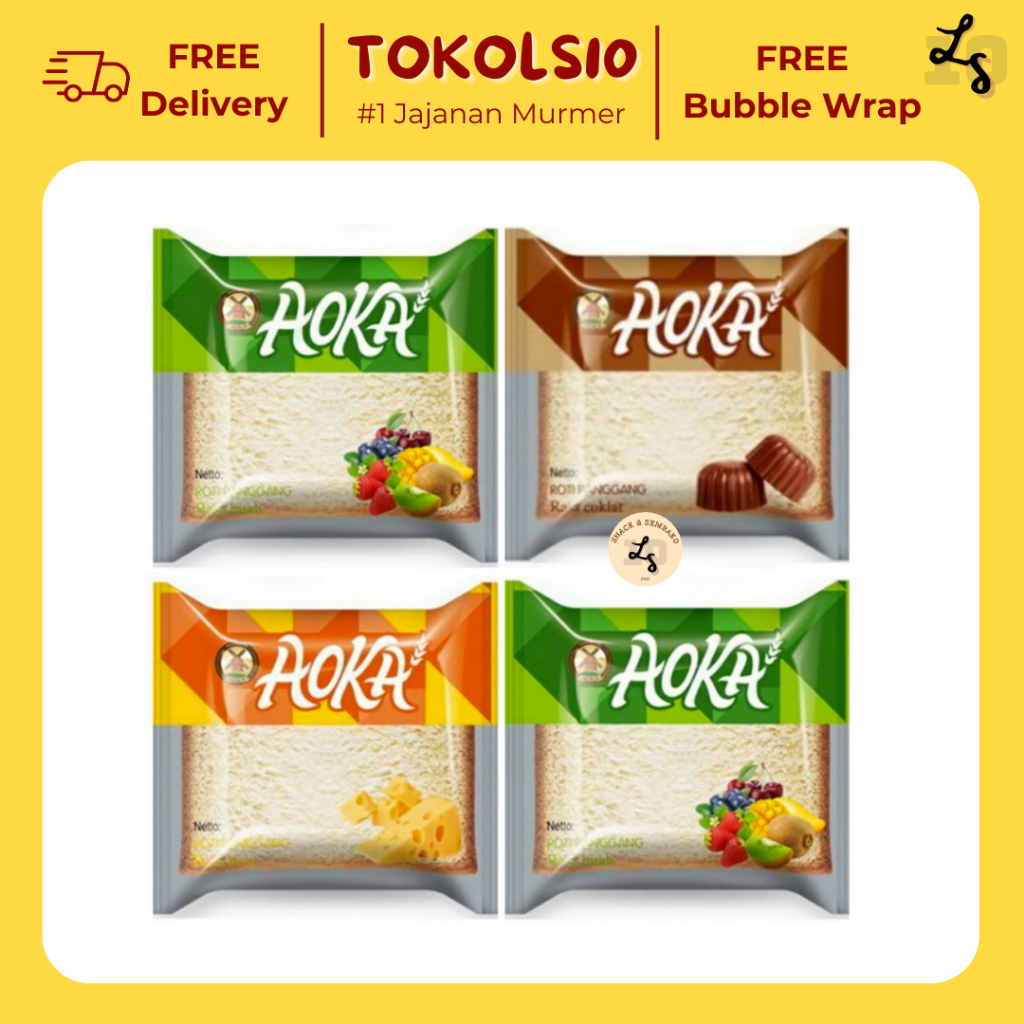 Jual Roti Aoka Aneka Rasa 1 pcs @65gr | Shopee Indonesia