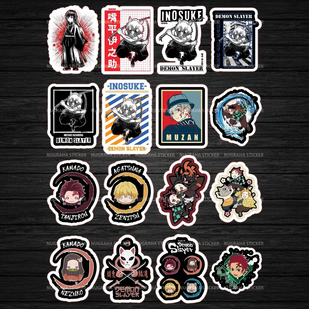 Jual 368 PCS Sticker Yoriichi Tsugikuni Demon Slayer - Yoriichi ...