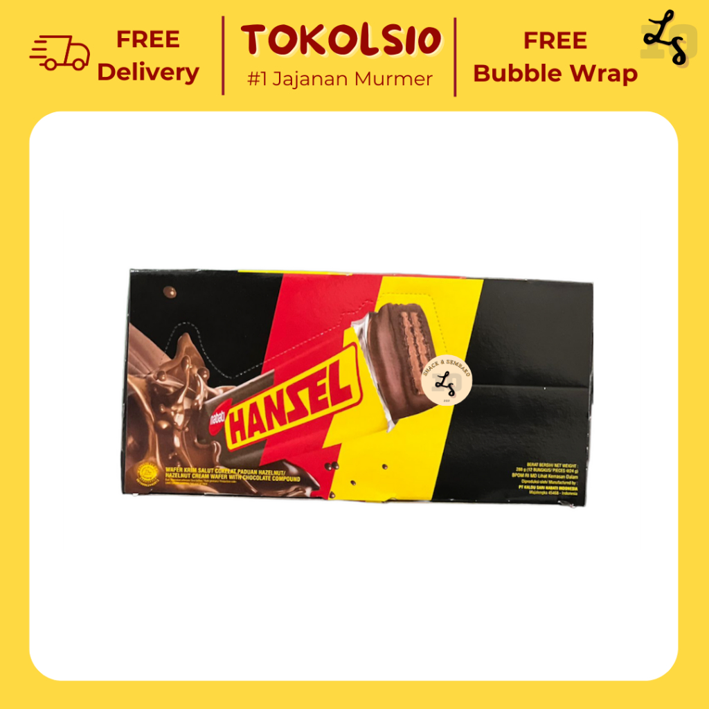 Jual Nabati Hansel Wafer Krim Salut Hazelnut 1 Pack Isi 12 pcs @24gr ...