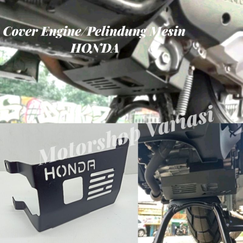 Jual Cover Engine Pelindung Bawah mesin Honda Vario 160, PCX 160, ADV 160 Universal | Shopee ...