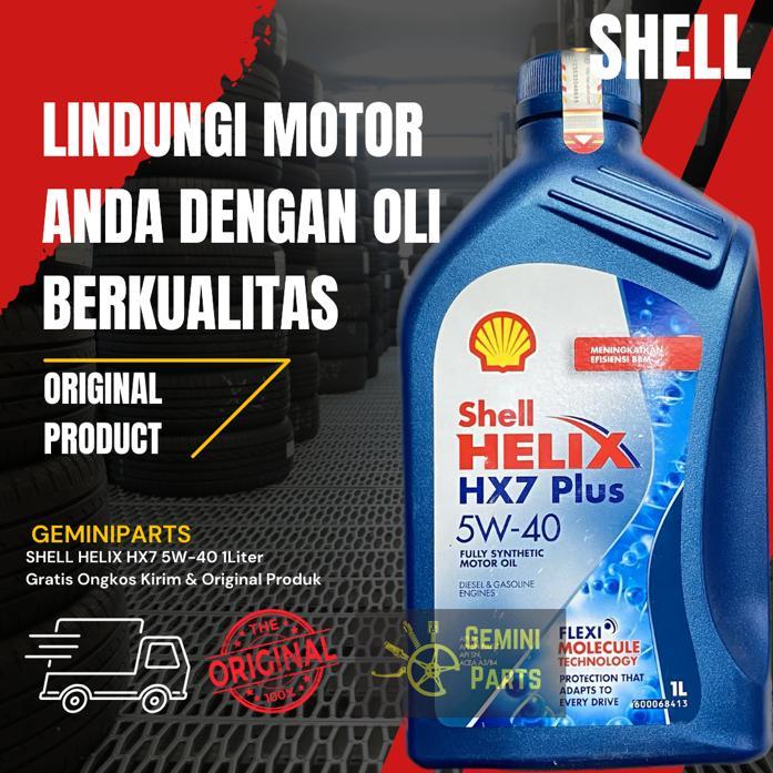 Jual OLI SHELL HELIX HX7 PLUS 5W-40 1LITER MOBIL | Shopee Indonesia