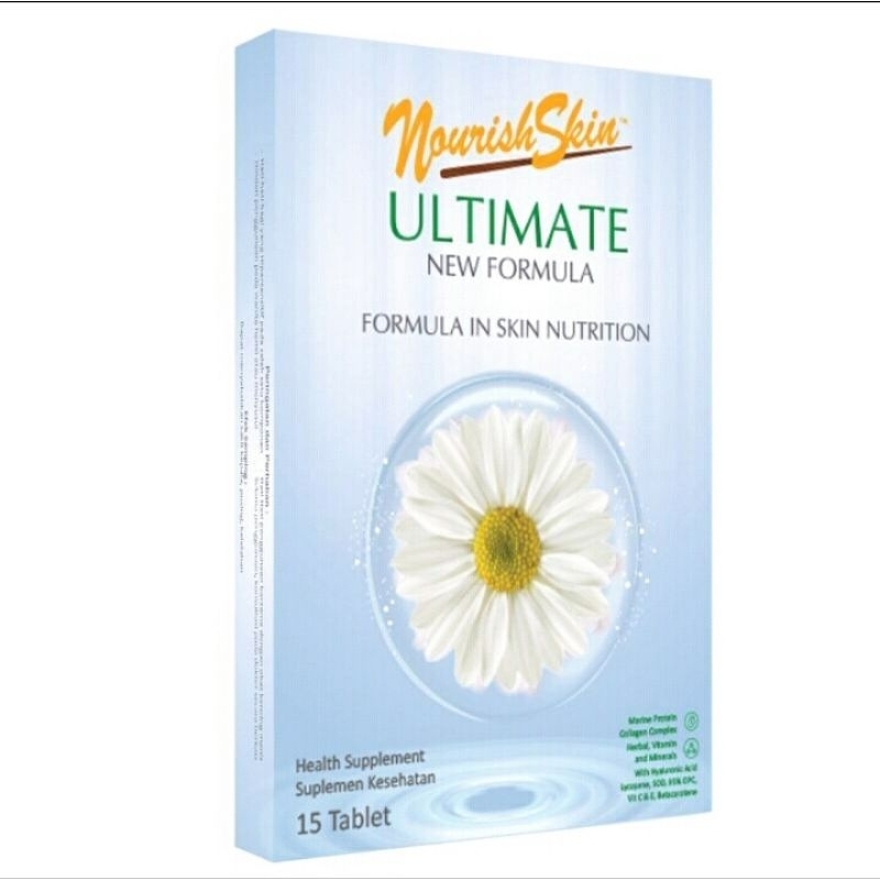 Jual Nourish Skin Ultimate New Formula 15 & 30 tablet/ Vitamin dan ...