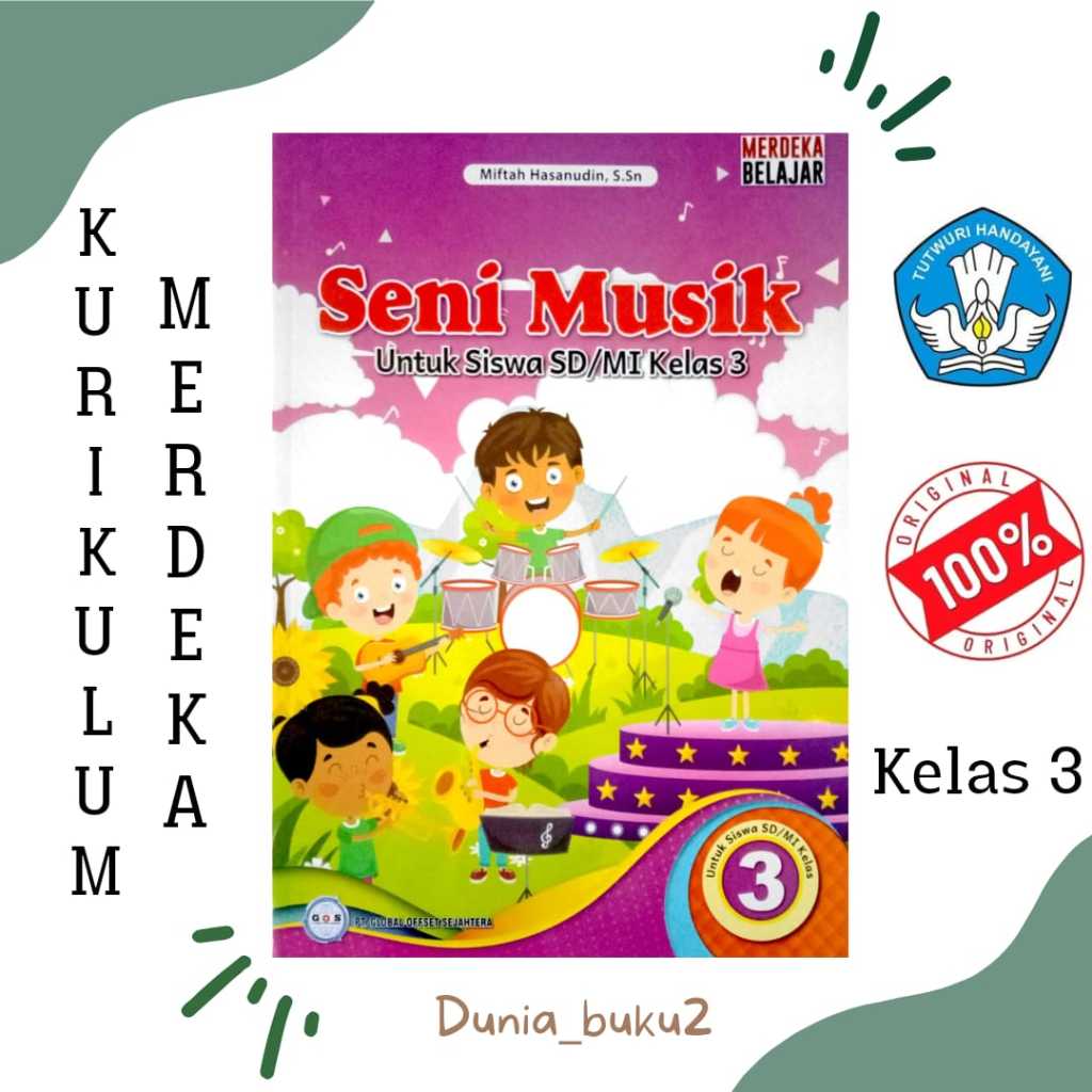 Jual BUKU SISWA SENI MUSIK KURIKULUM PENGGERAK-MERDEKA KELAS 3 SD/MI (PENERBIT:GOS) | Shopee ...
