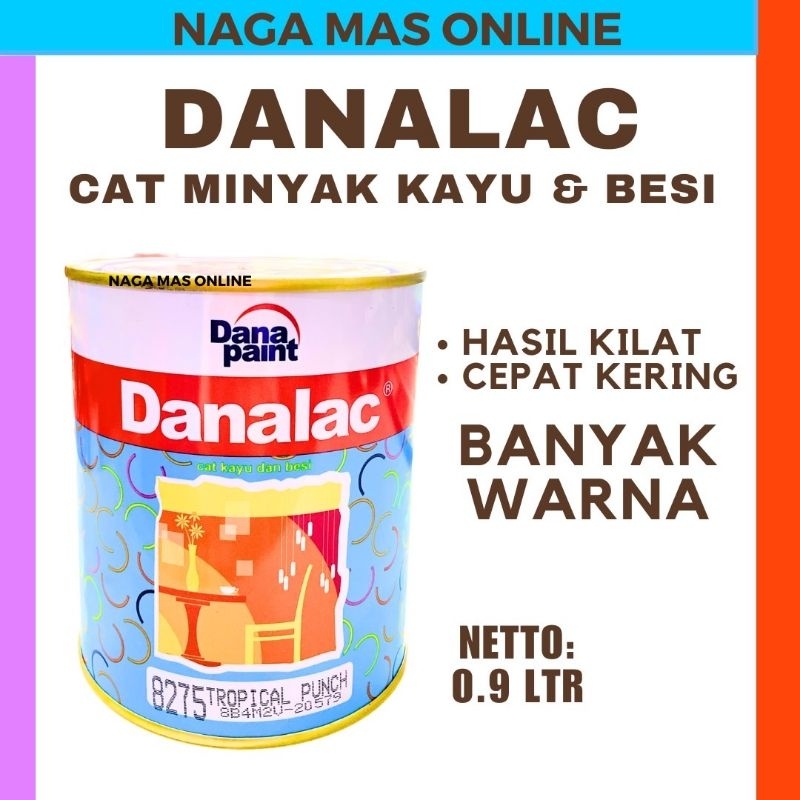 Jual DANALAC CAT MINYAK KAYU BESI 1 LTR / CAT KAYU BESI CAT PAGAR ...