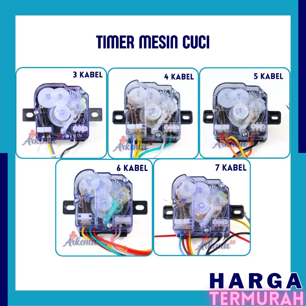 Jual TIMER WASHING PEMUTARAN MESIN CUCI UNIVERSAL 3KABEL | MENCUCI WASH ...