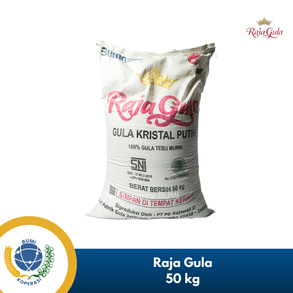 Jual Gula Pasir Raja Gula 50 Kg Halal MUI SNI | Shopee Indonesia
