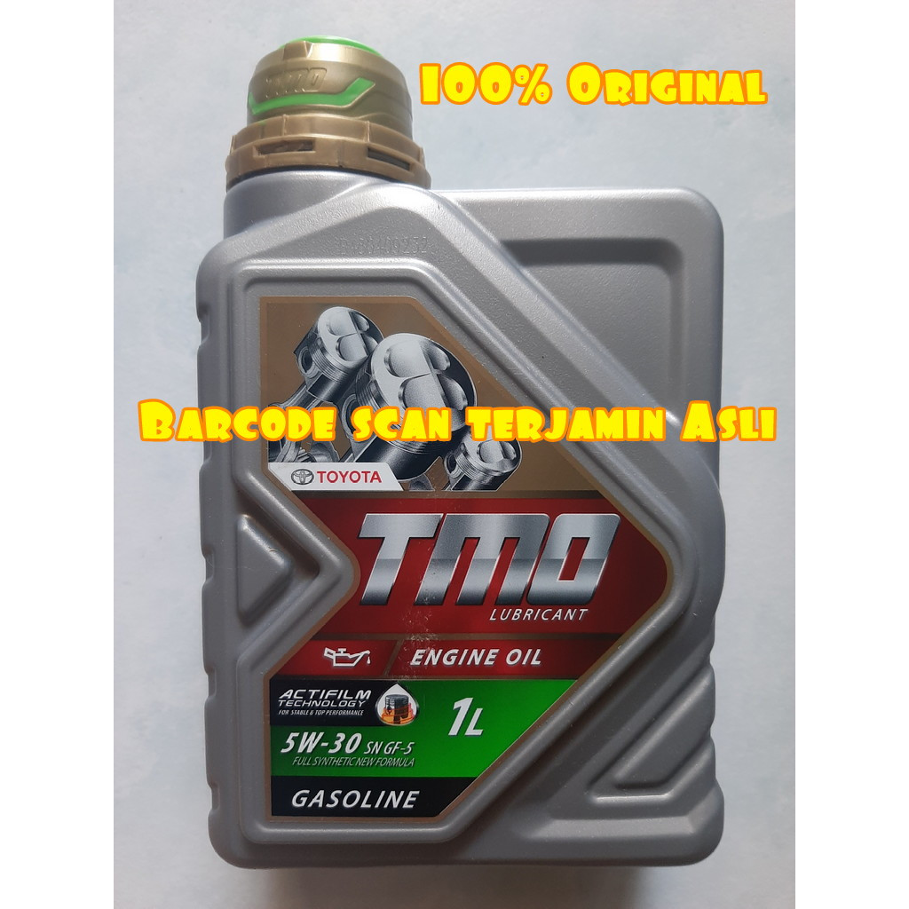 Jual TMO Oli mesin bensin Toyota 5W-30 SN GF-5 GREEN FULL SYNTHETIC ...