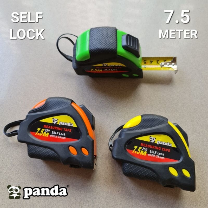 Jual Meteran SELF LOCK 7.5 x 25 MM PANDA L8012 | Shopee Indonesia