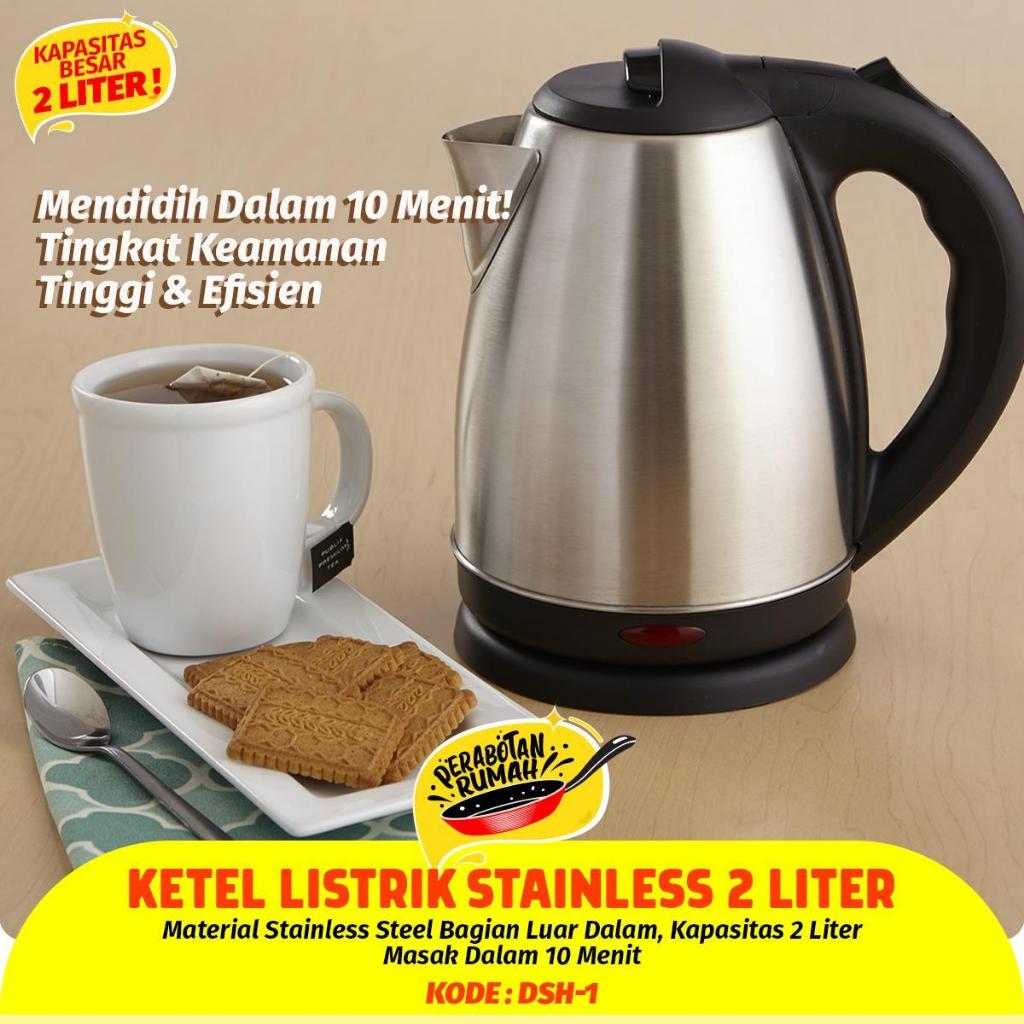 Jual PERABOTAN RUMAH Teko Listrik Stainlees Portable Pemanas Air ...