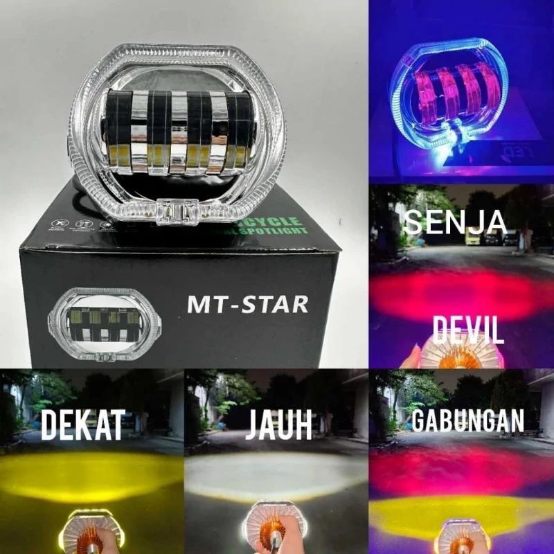 Jual Lampu tembak daymaker lampu depan projie billed lampu led sorot 8D ...