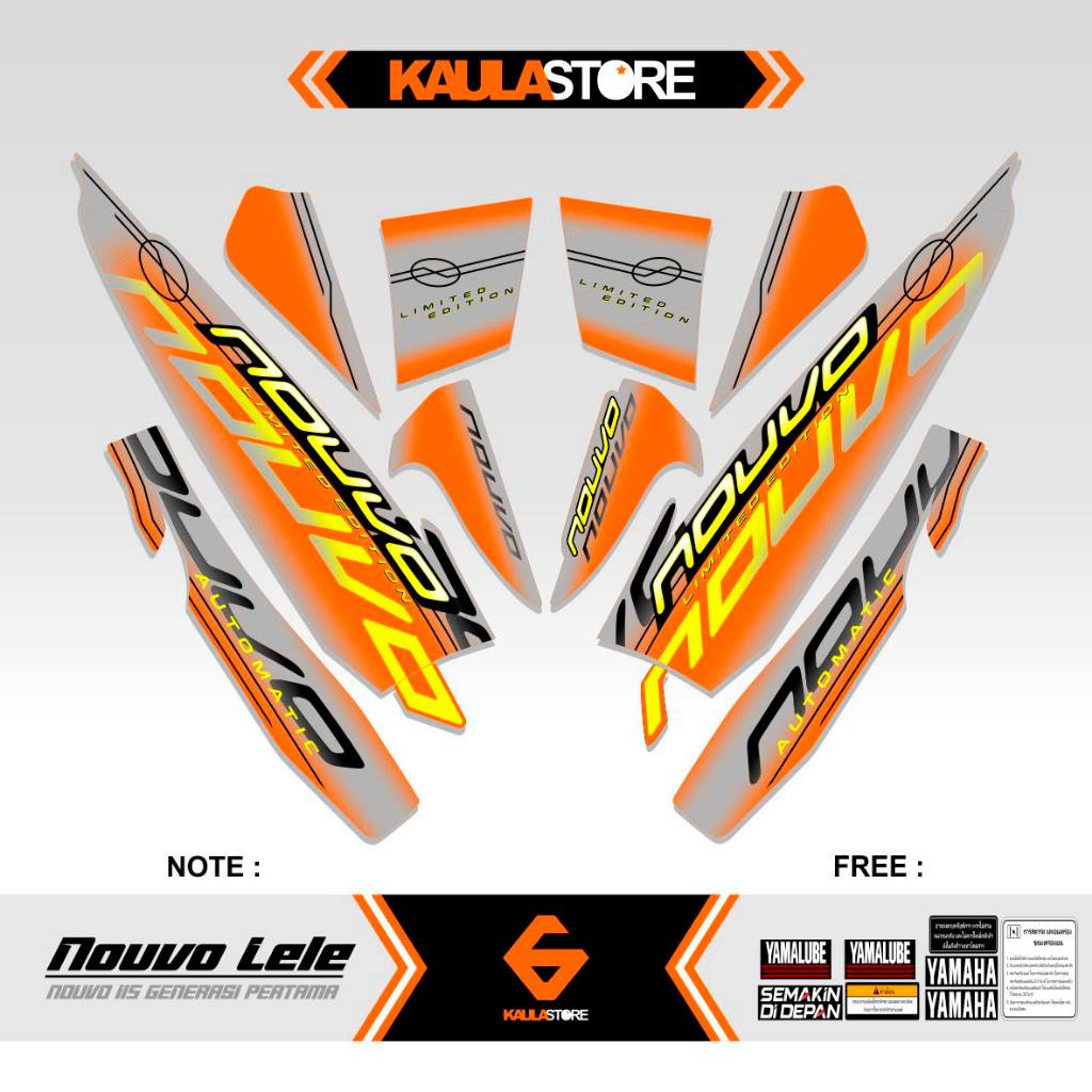 Jual STRIPING NUOVO LELE 115 MOTIF 1 / NOUVO GO / STICKER NOUVO LELE ...