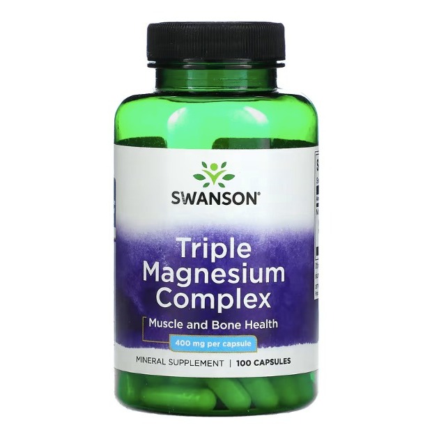 Jual Swanson Triple Magnesium Complex 400 mg 100 Capsules | Shopee ...