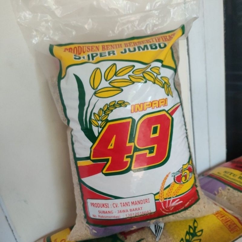 Jual Benih Padi Inpari 49 Bersertifikat Label Ungu Kemasan 5 kg ...