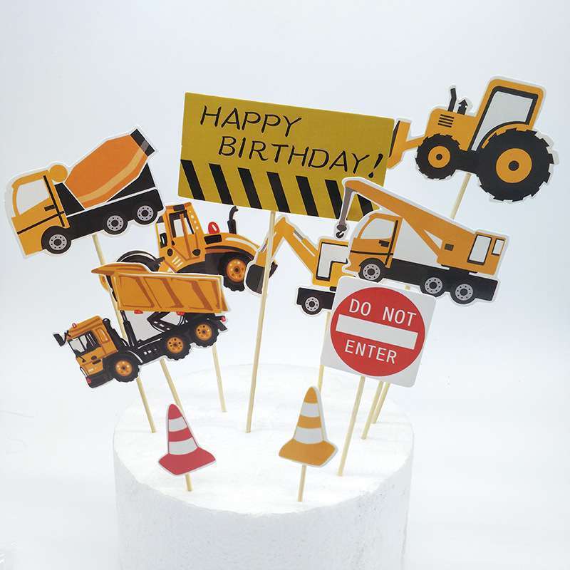 Jual TOPPER KUE HIASAN CAKE ULANG TAHUN PESTA KONTRUKSI EXCAVATOR ...