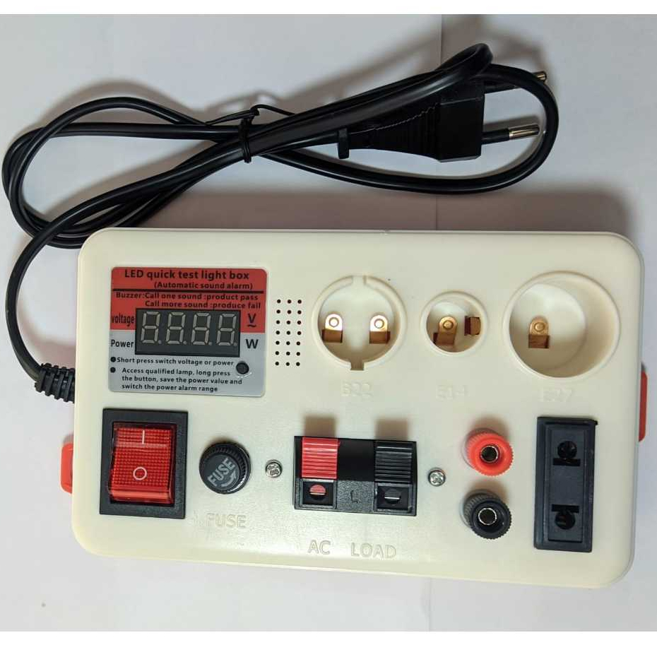 Jual Box Tester Lampu Led Alat Uji Tegangan Voltase & Watt Meter Lampu ...