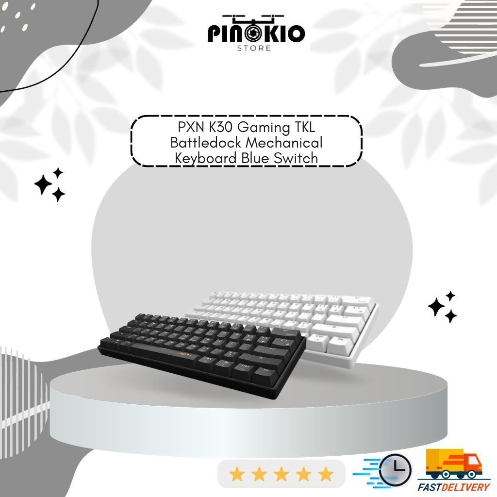 Jual B20 PXN K30 Gaming TKL Battledock Mechanical Keyboard Blue Switch ...
