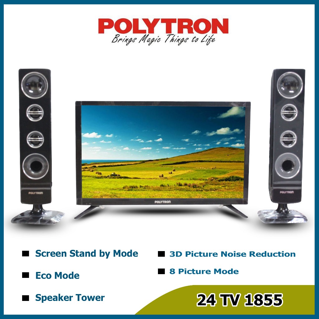 Jual Polytron LED TV 24 INCH PLD24TV1855 + Speaker Tower | Shopee Indonesia