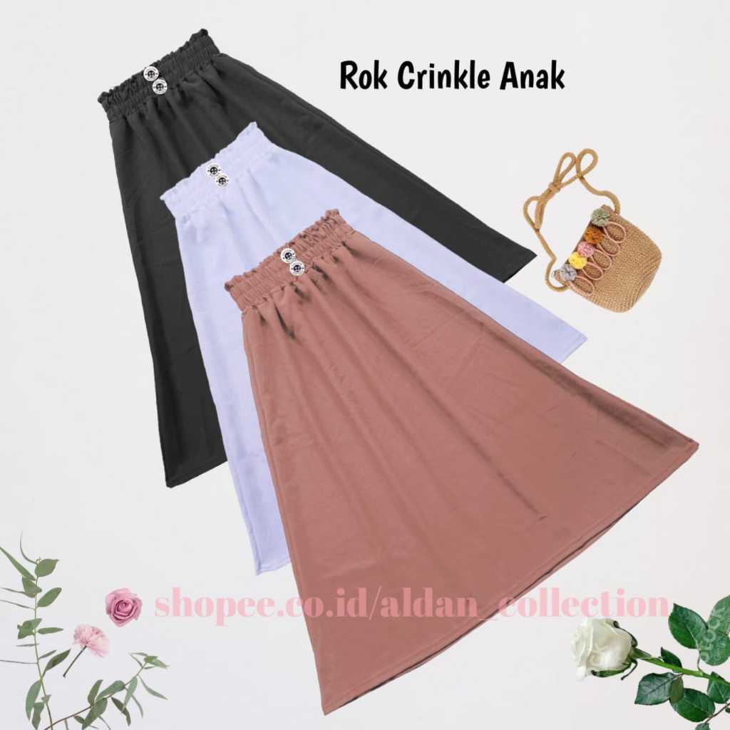 Jual Rok Crinkle Aerflow Anak Perempuan Usia 4-5 Tahun / Rok Anak ...