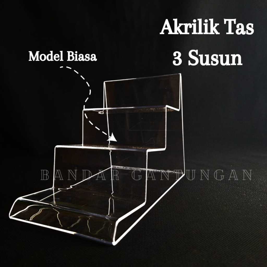 Jual Akrilik Dompet Akrilik Tas Stand Pajangan Display Tas Dompet ...