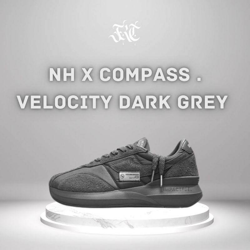 Jual Compass x Neighborhood NH NBHD Velocity Dark Grey | Shopee Indonesia