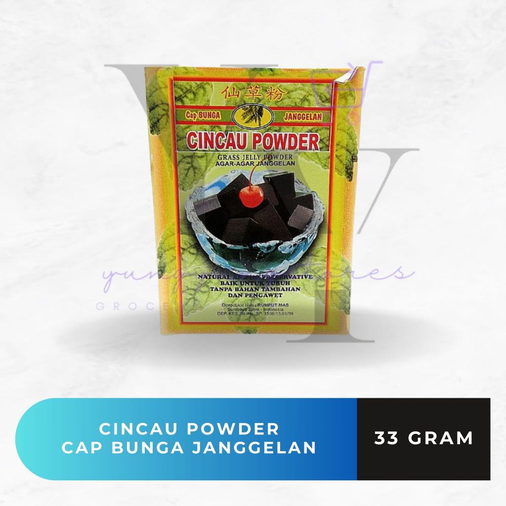 Jual [BOX] Cincau / Grass Jelly Powder Cap Bunga Janggelan 33 gram ...