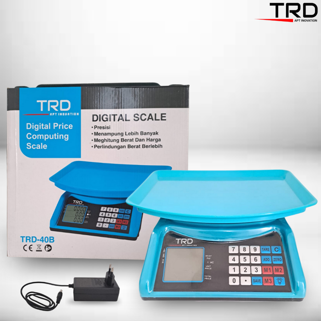 Jual TROODON Digital Computing Scale 40kg MODEL PVC Double Display ...